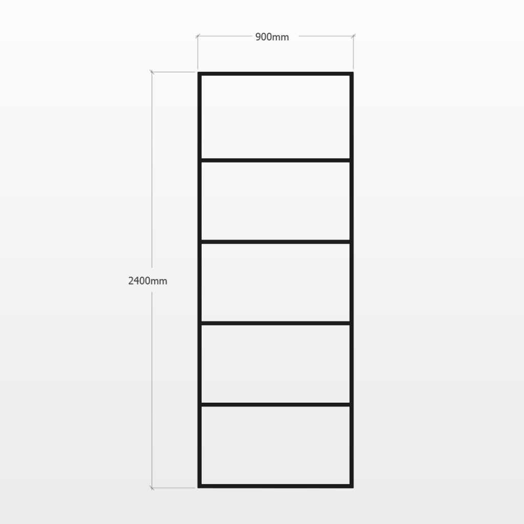 Internal Steel Double Door | F1 Design | Steel Doors Online
